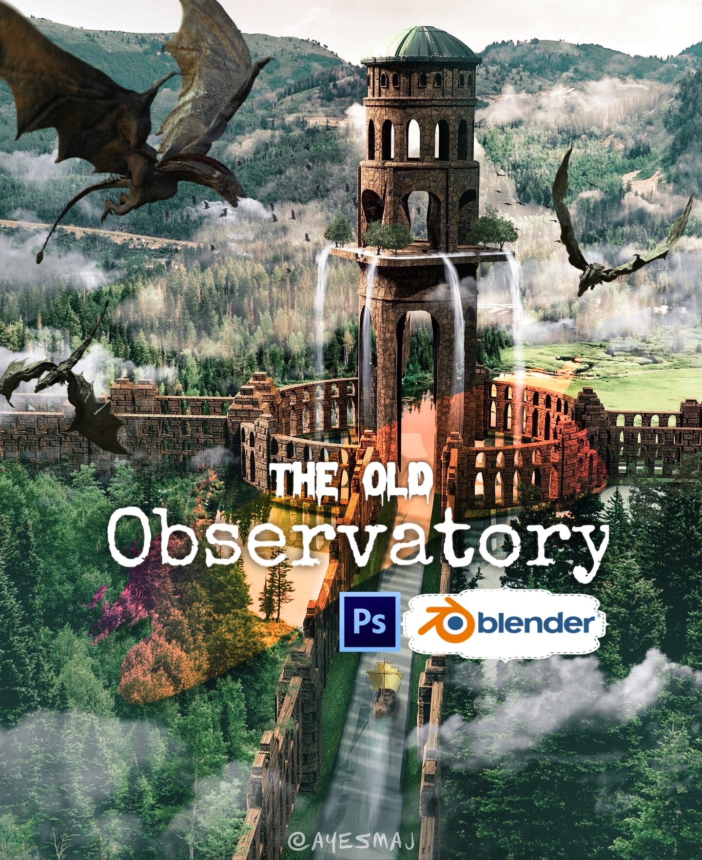 ArtStation - The old observatory