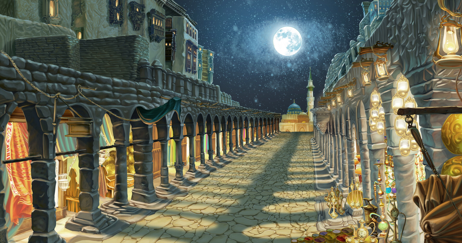 Noha Ibrahim - the way to MASJED NABAWY at night