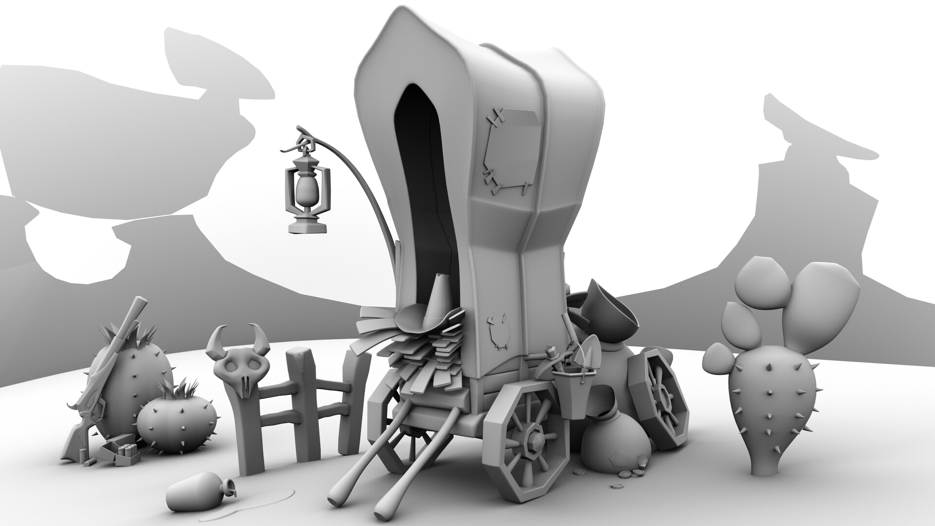 ArtStation - Cowboy WIP