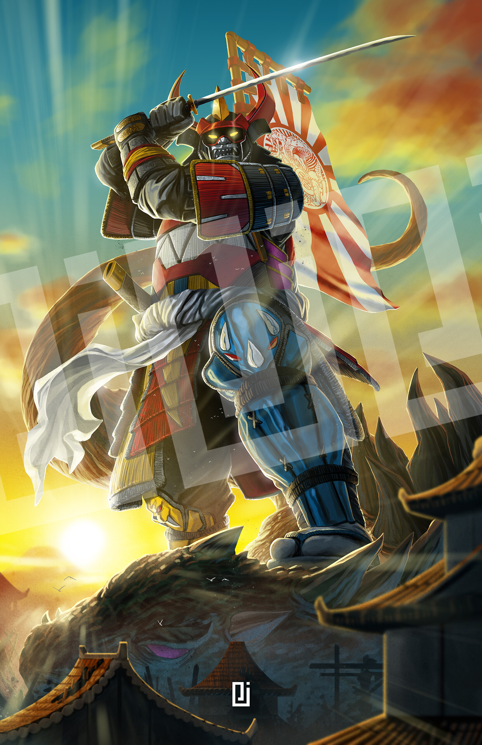 ArtStation - Oni Samurai Guardian Megazord