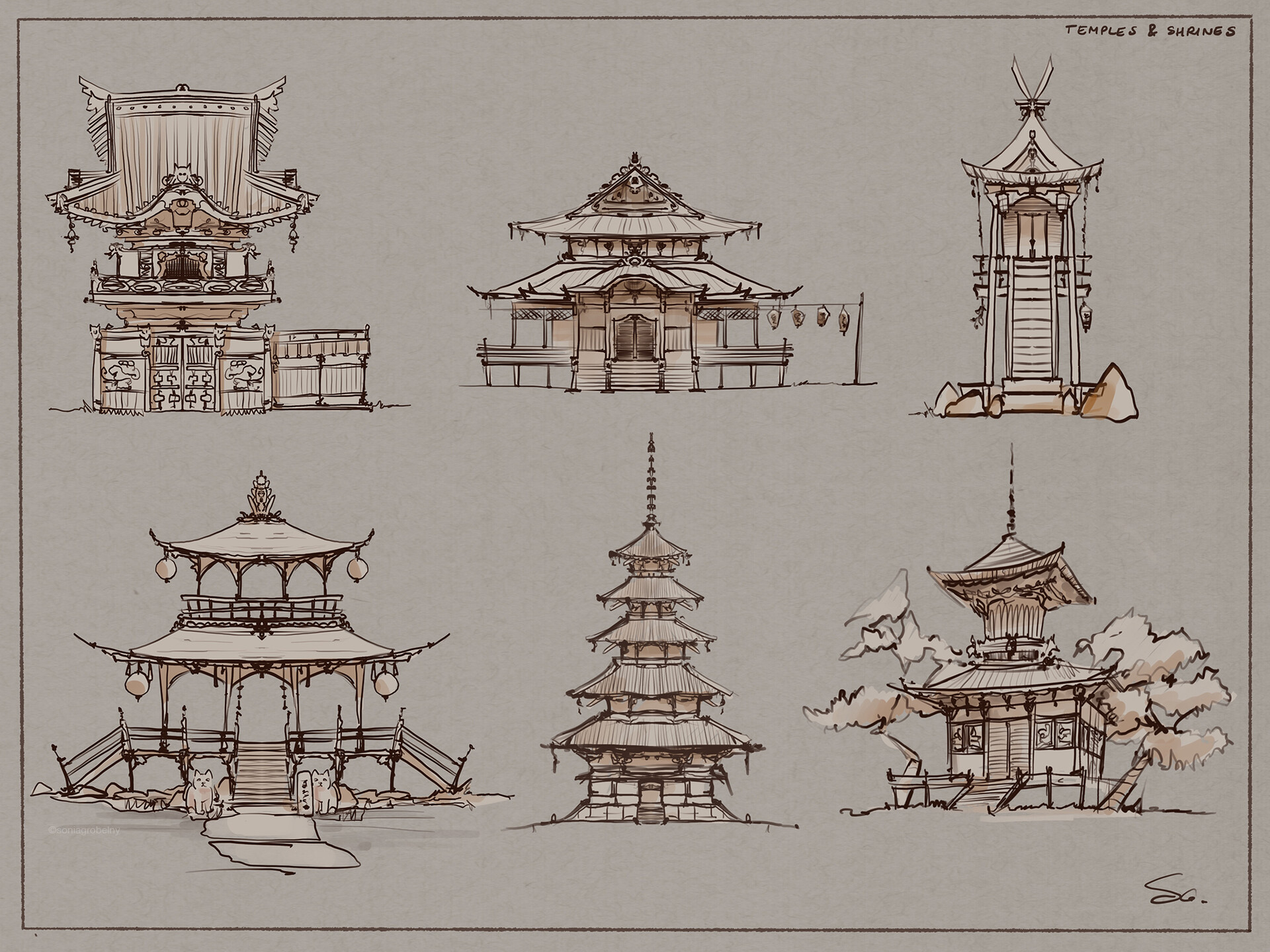 ArtStation - Japanese Architecture
