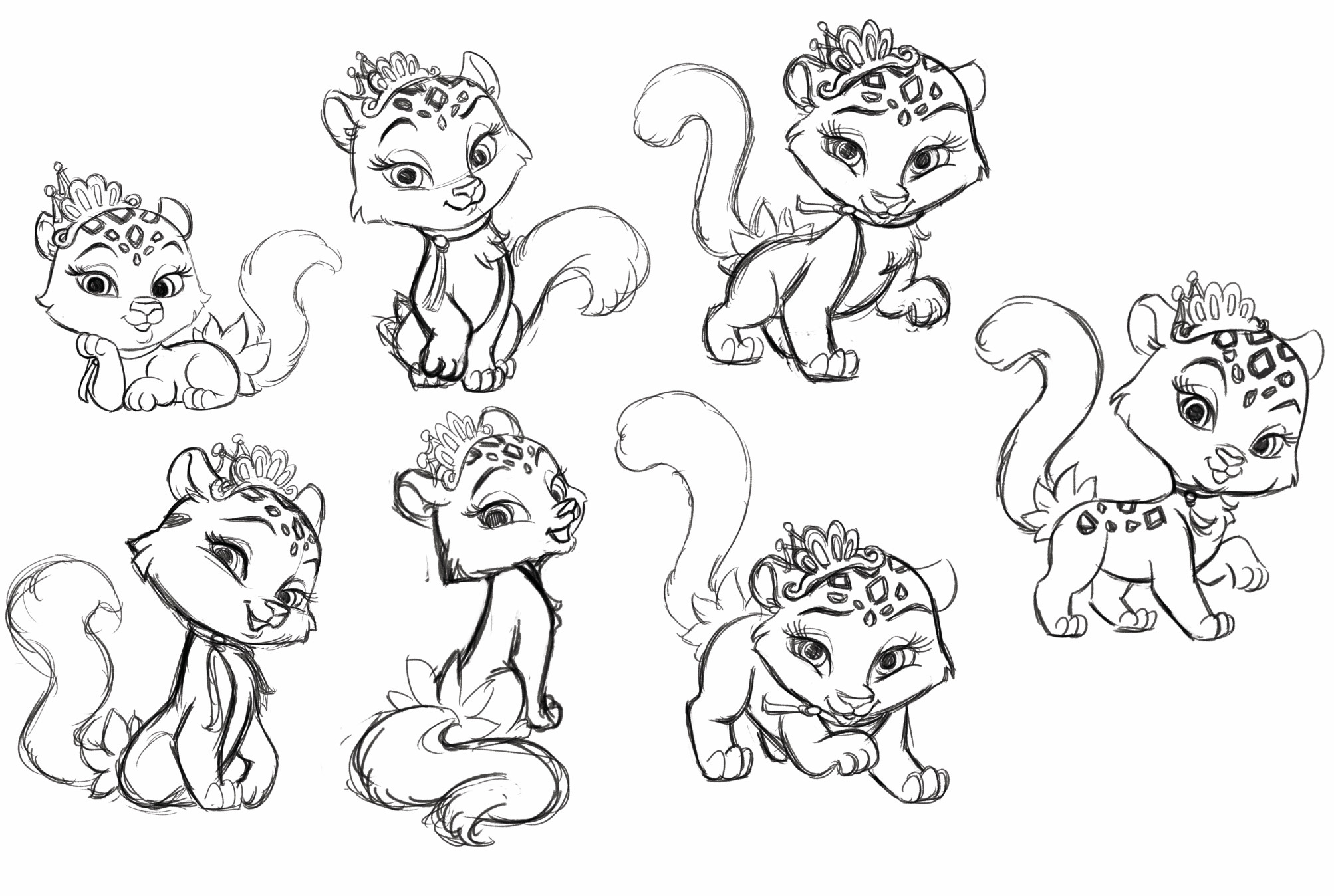 palace pets coloring pages printable