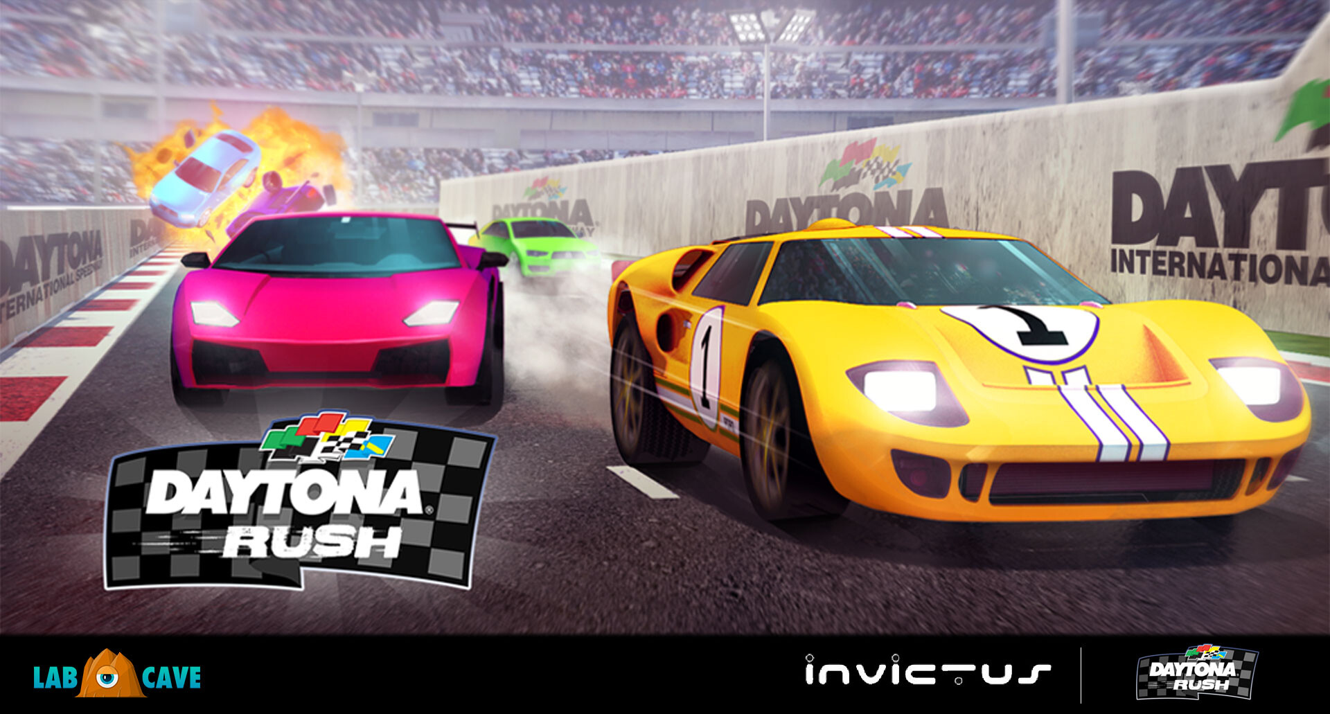 LAB CAVE - Daytona Rush - CRO assets for Google Play and iTunes Connect