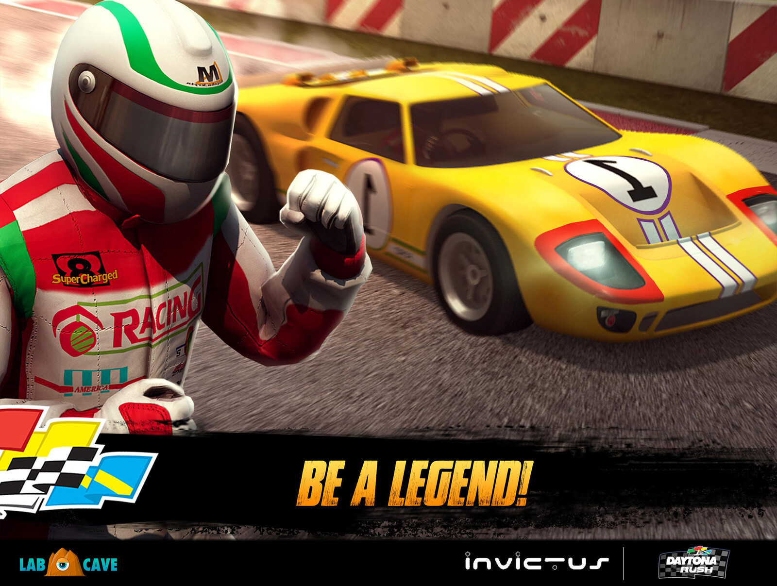 LAB CAVE - Daytona Rush - CRO assets for Google Play and iTunes Connect