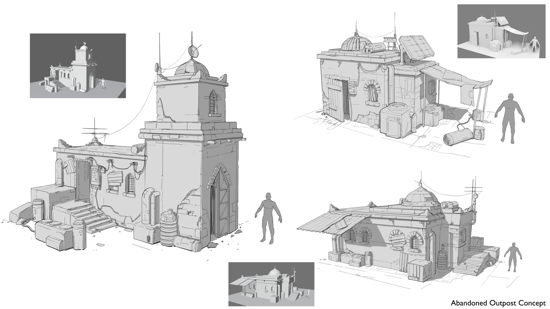 ArtStation - Abandoned OutPost Concept Explorations