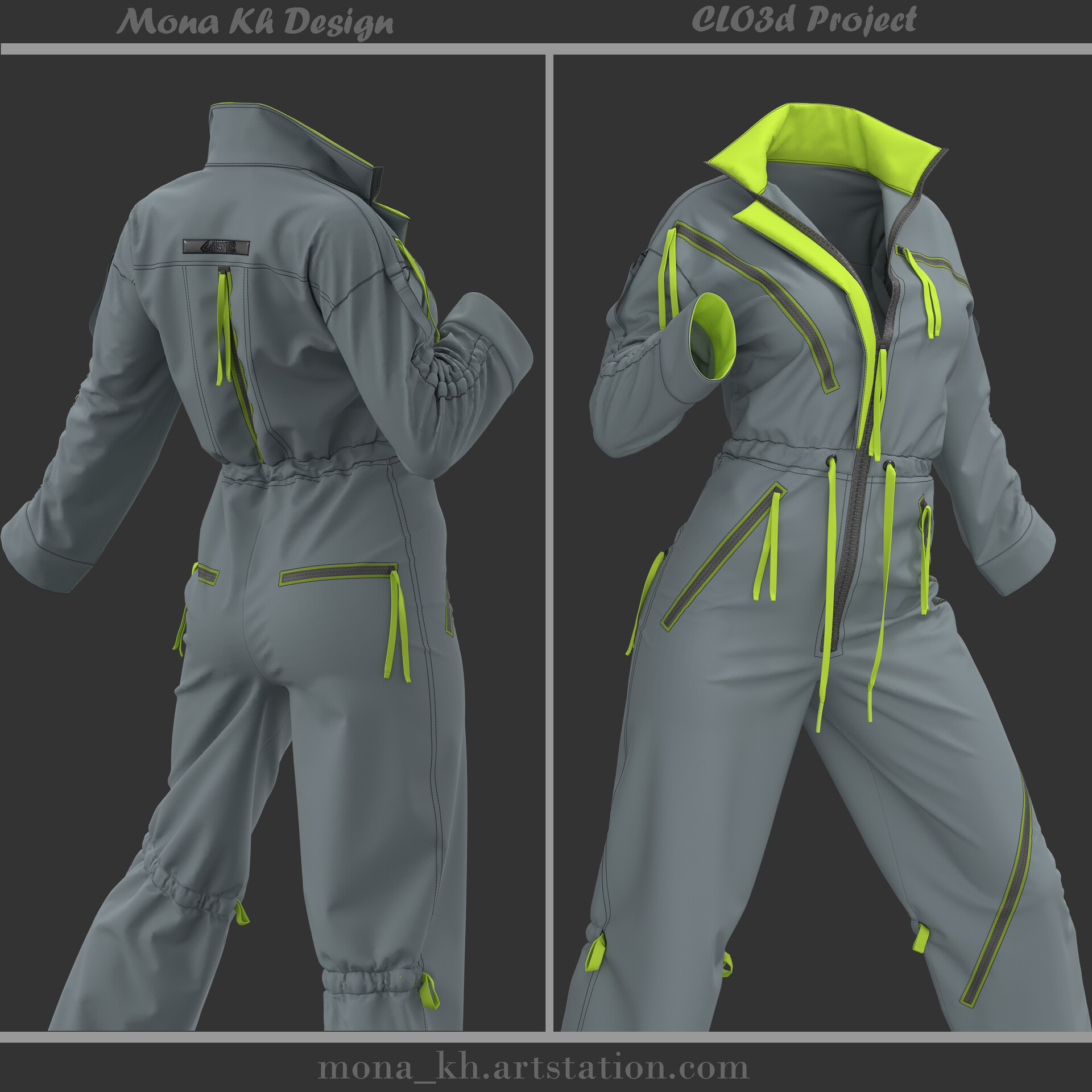 ArtStation - 3D Overall Designing In CLO --- Digital Fashion---Female ...