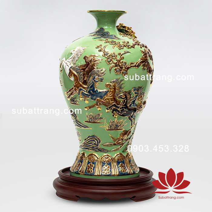 ArtStation - Mai bình tích lộc mã đáo thành công vẽ vàng