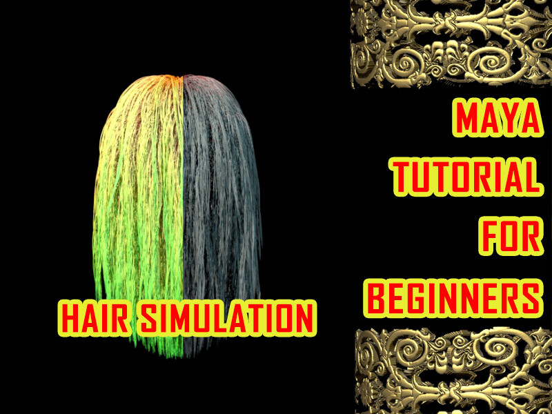 ArtStation - NHAIR IN MAYA|maya hair tutorial |maya hair simulation|HOW ...