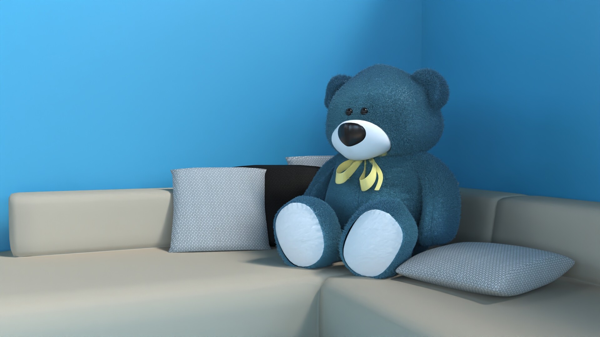 ArtStation - Big Teddy On Sofa