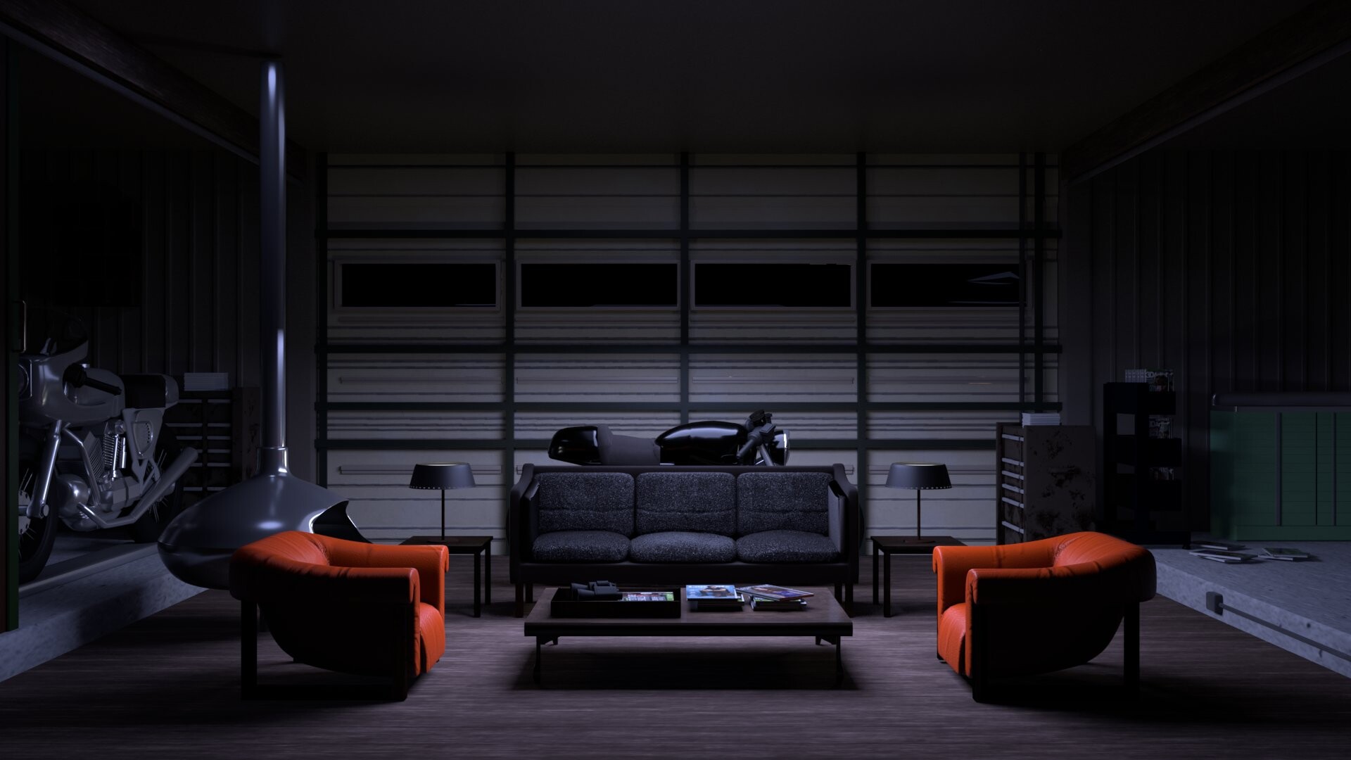 ArtStation - Tron Legacy : Flynn's Room