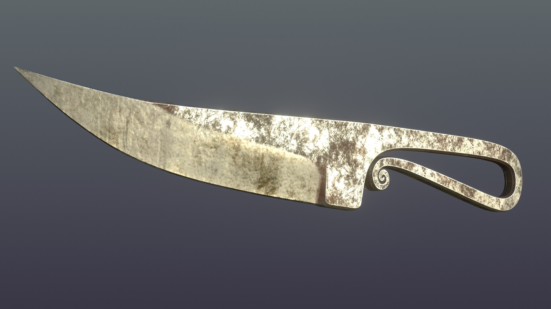 ArtStation - Blacksmith Forged Knife Warsmith Weapon Melee Blade Rust ...