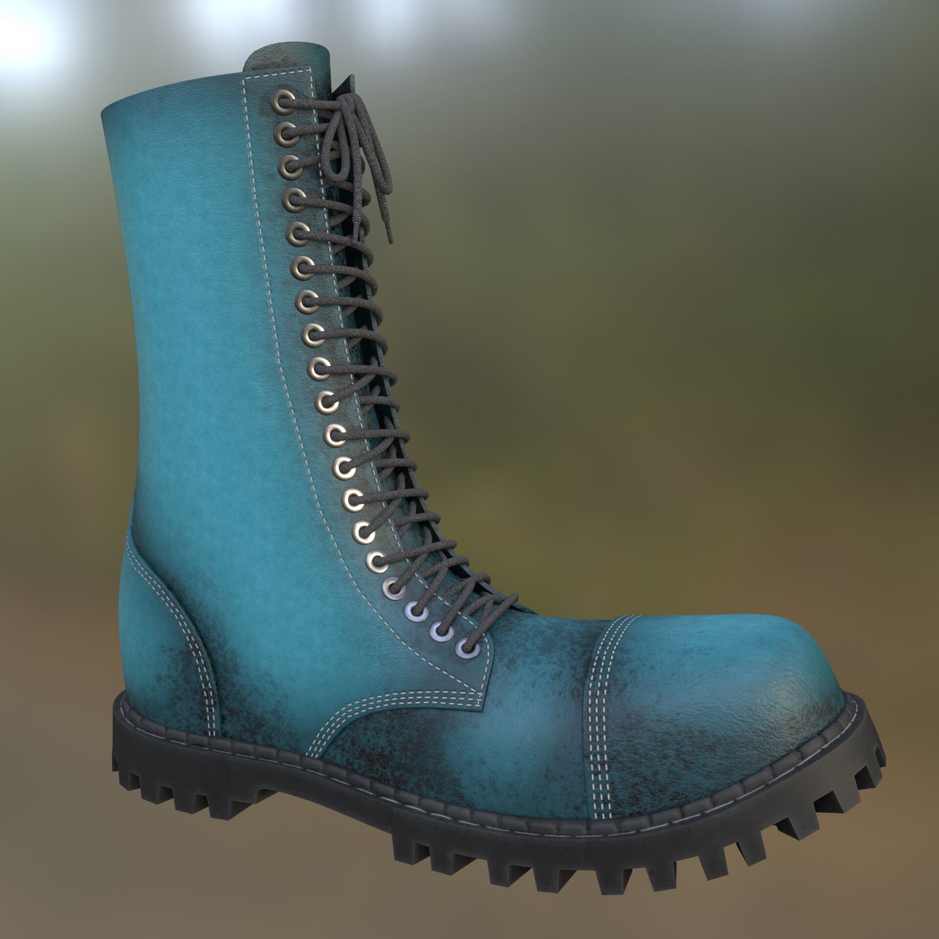 ArtStation - Steel Boots Brand Shoes 3D model
