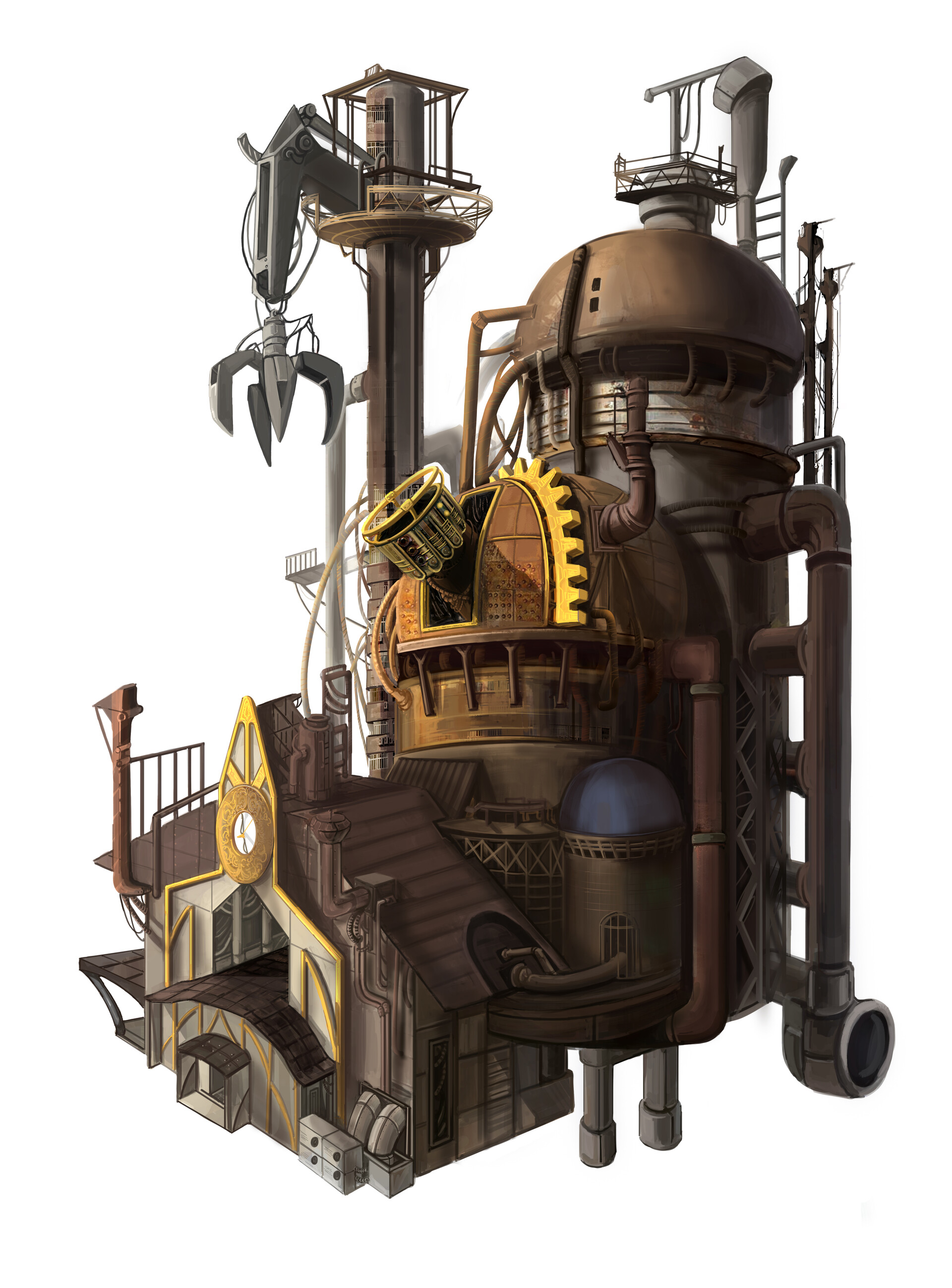 ArtStation - steampunk structure2