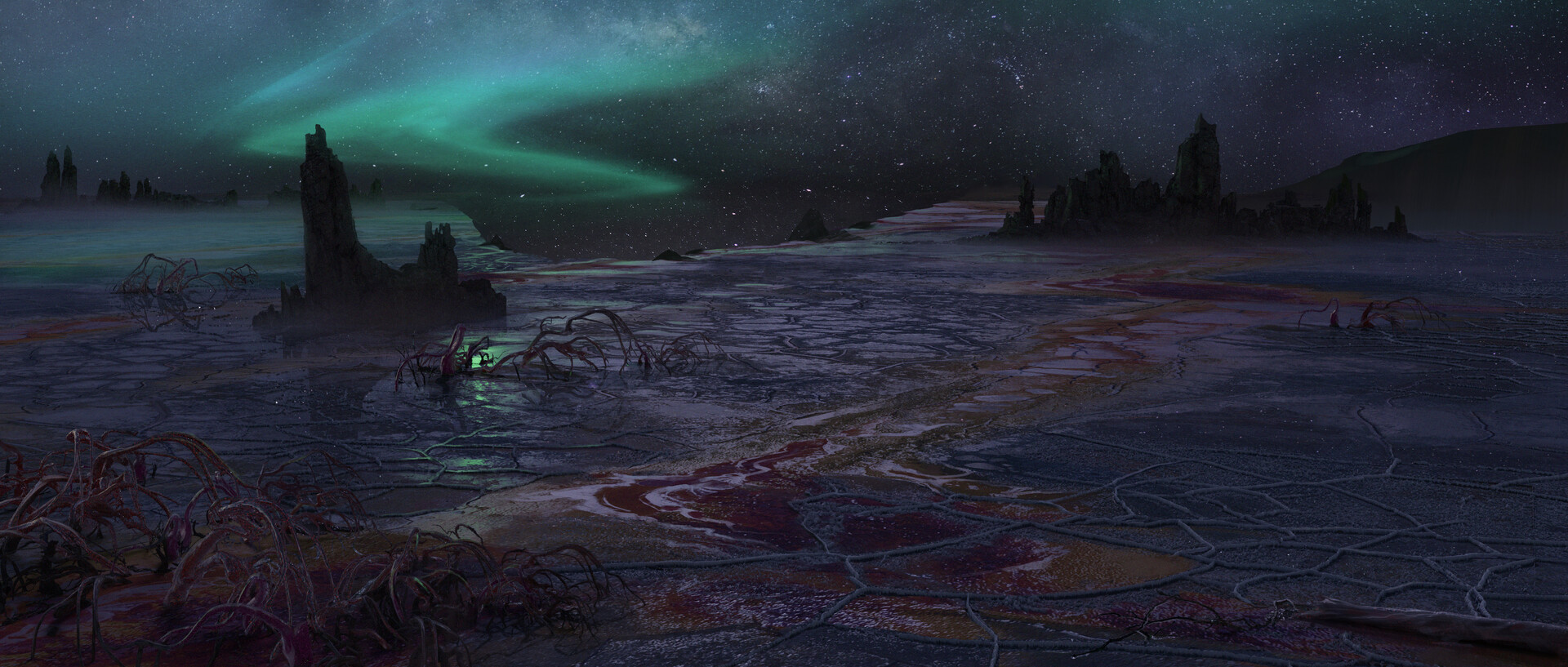 ArtStation - Alien Salt Flats