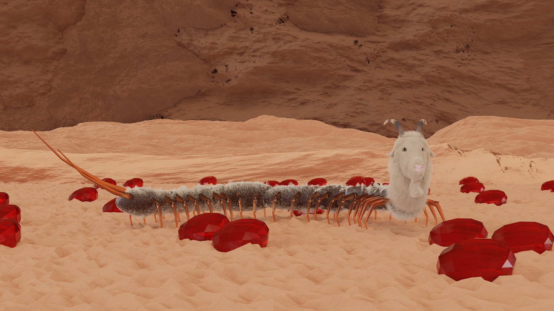 ArtStation - Goat-Centipede - Concept Art from the poem "Khichuri ...