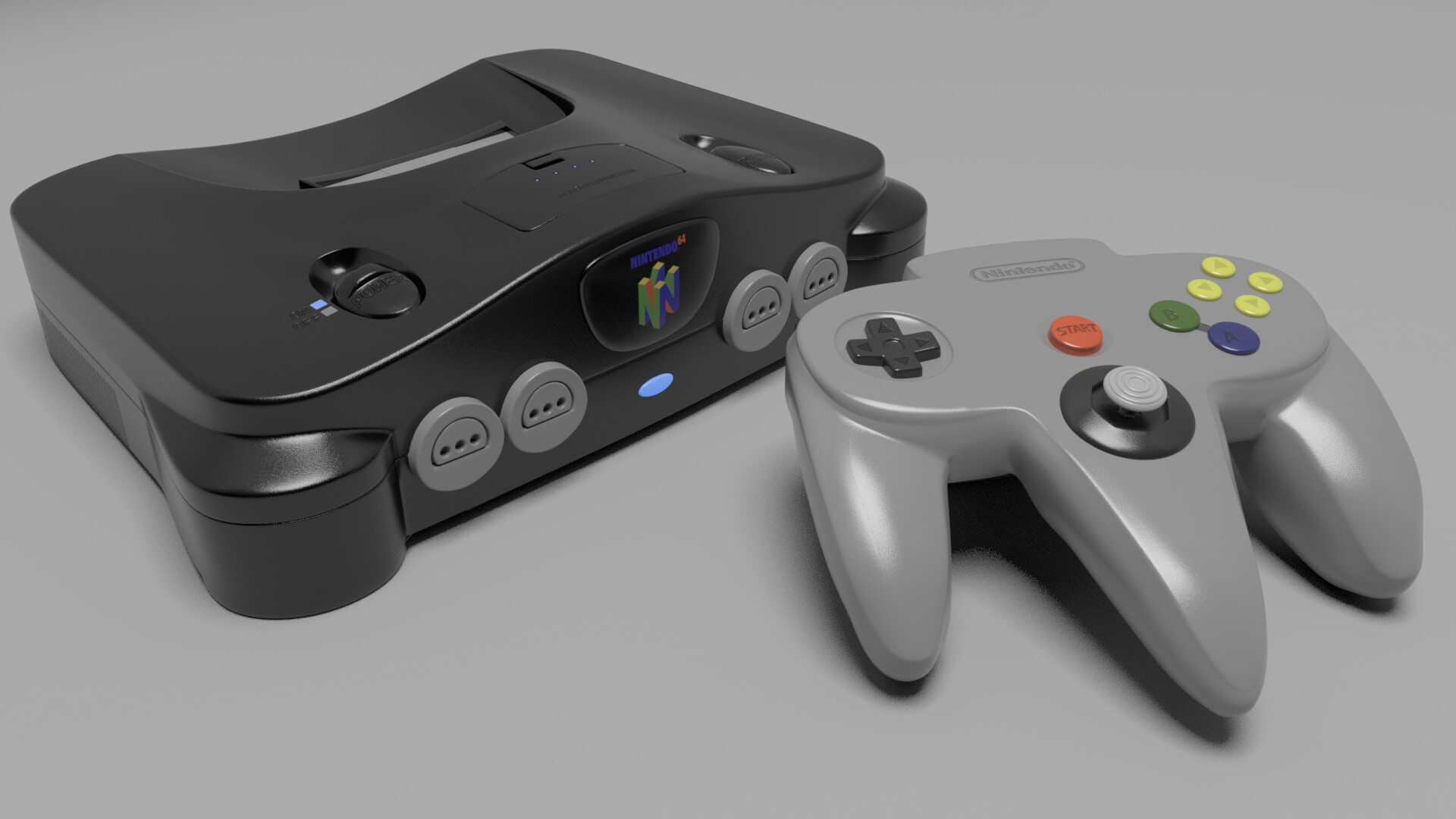ArtStation - Nintendo N64 Console + Controller 3D Model