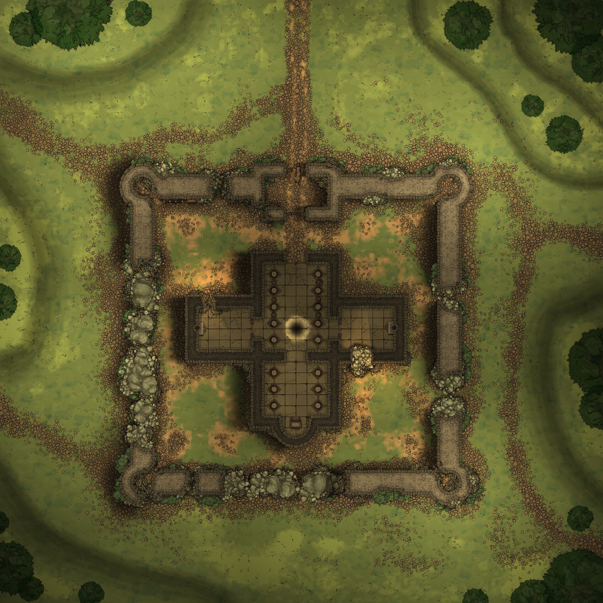 Morvold Press - DoIP Map | Shrine of Savras [55 x 55]