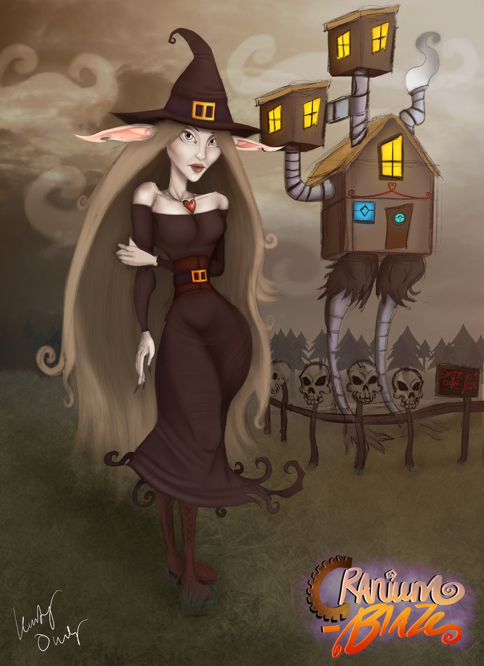 ArtStation - Cranium-Blaze : ‘The Baba Yaga’ Witch Concept