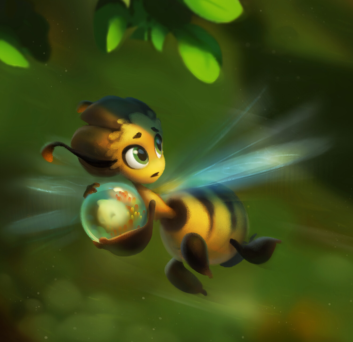 ArtStation - Little brave bee