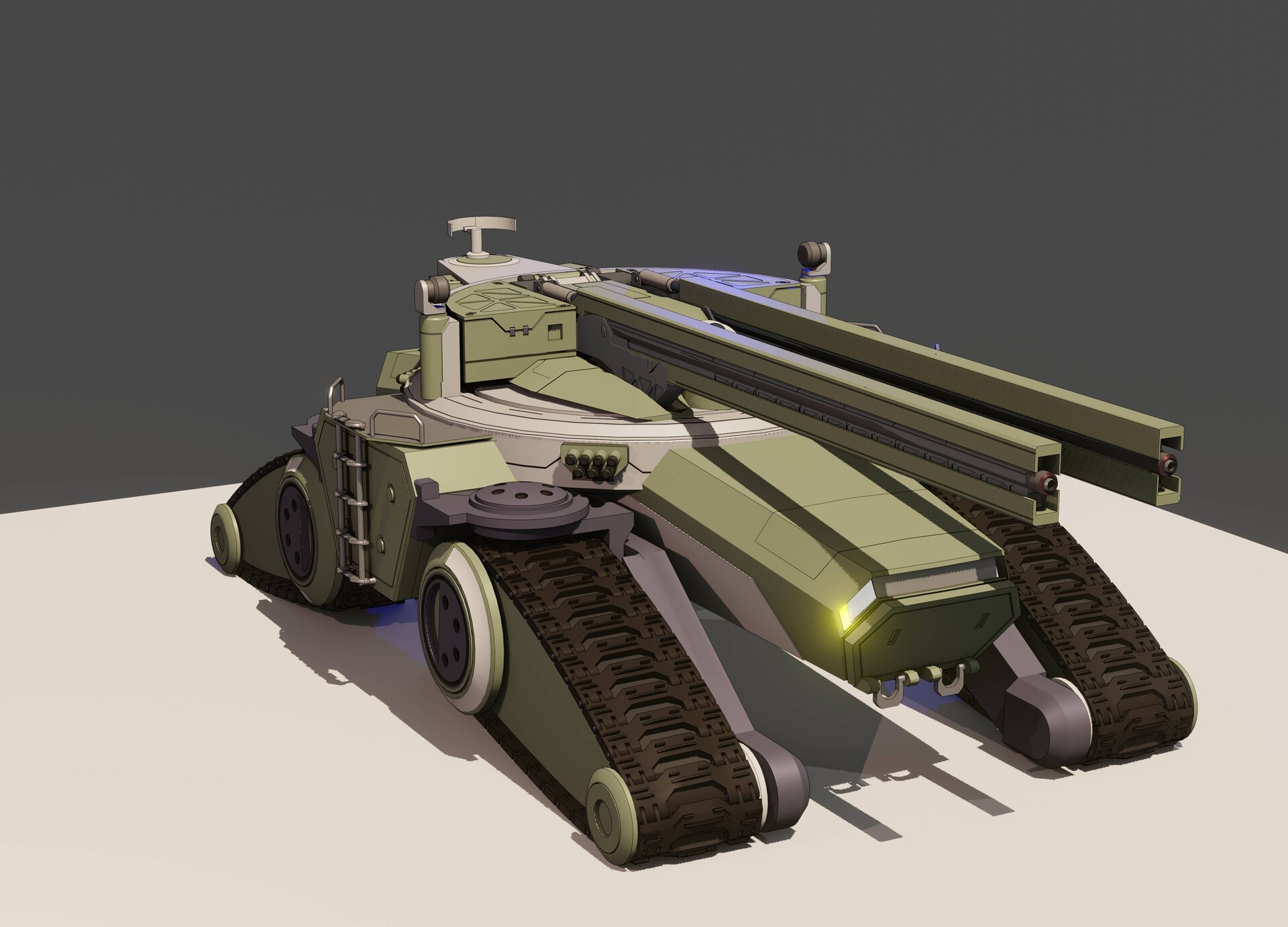 ArtStation - GITS style medium mobile anti air gun