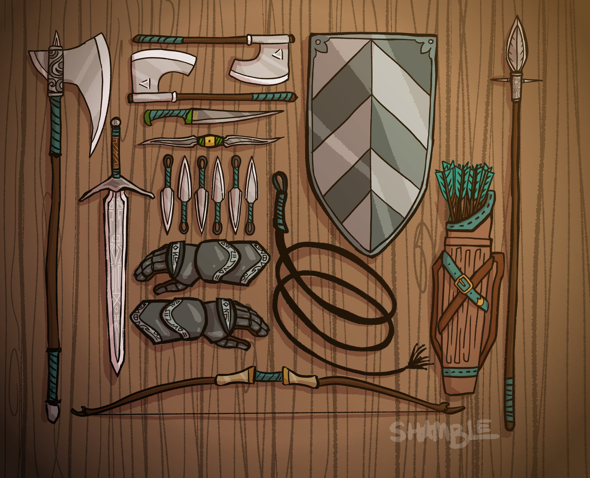 ArtStation - Low-Fantasy Weapon Loadout