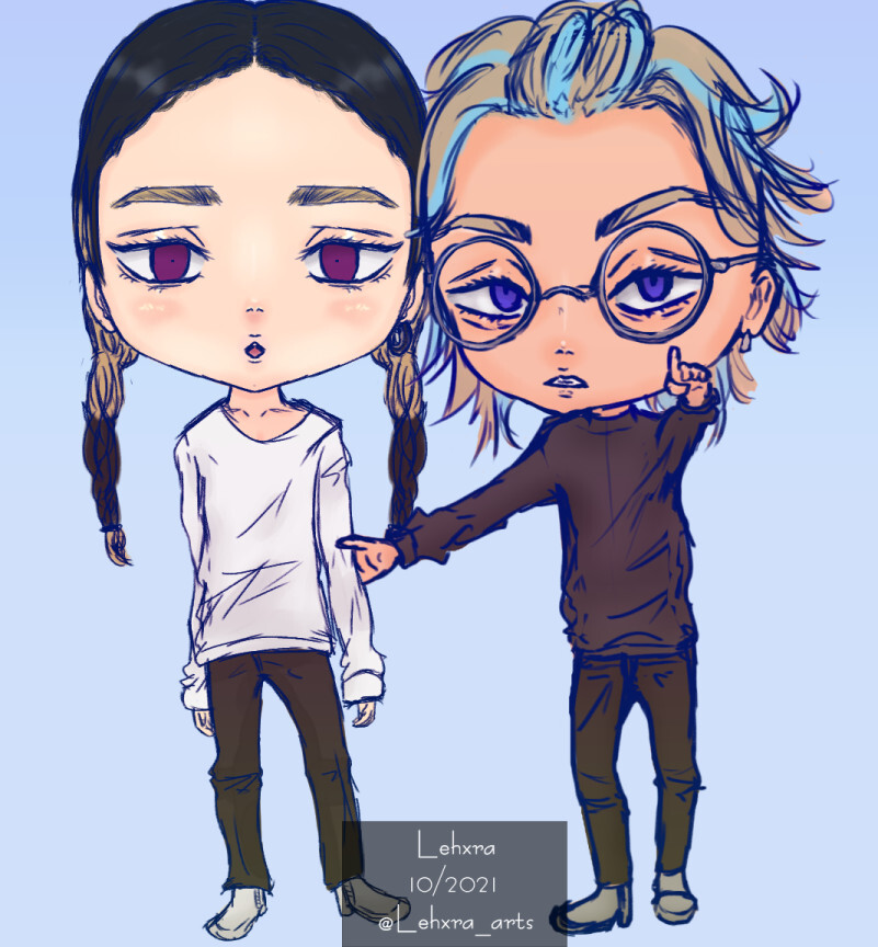 ArtStation - Haitani Ran + Rindou [Tokyo Manji Revengers fanart]