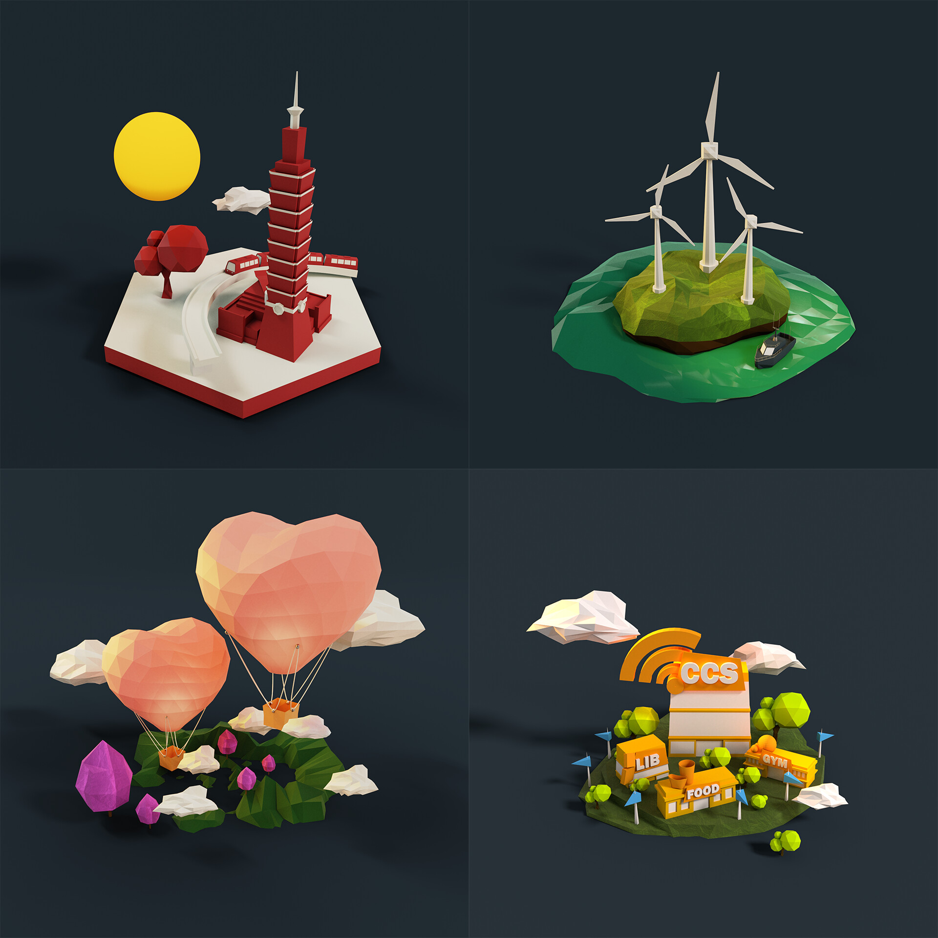 ArtStation - Low Poly Collections