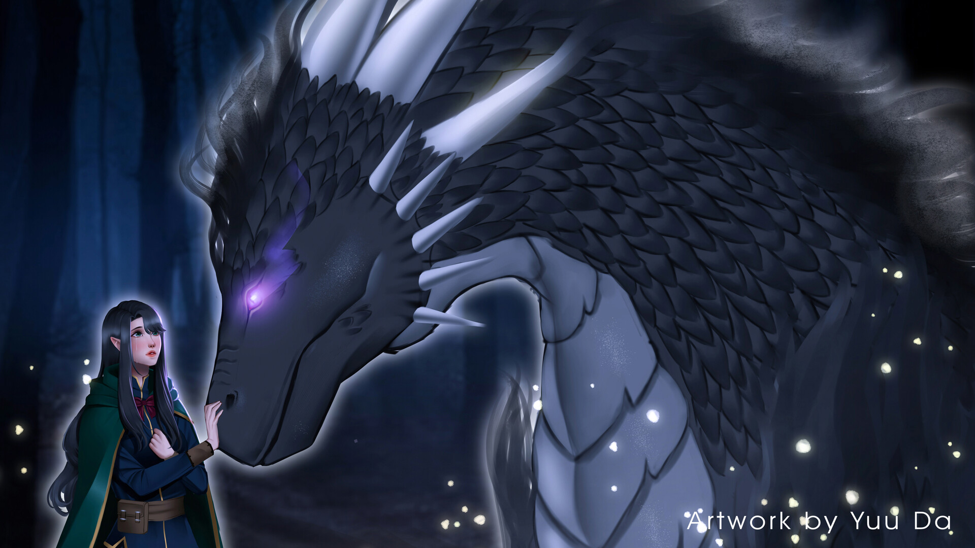 ArtStation - Elf & Dragon