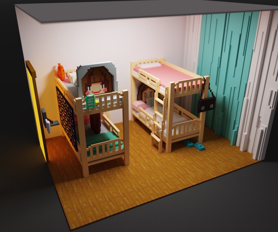 ArtStation - Izone'bedroom