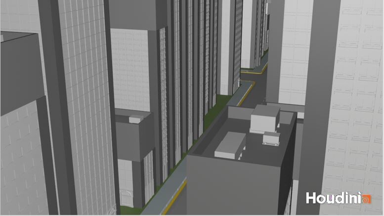 ArtStation - Houdini city project