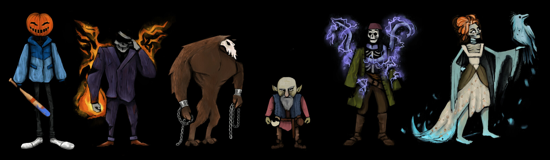 ArtStation - Halloween characters 🎃