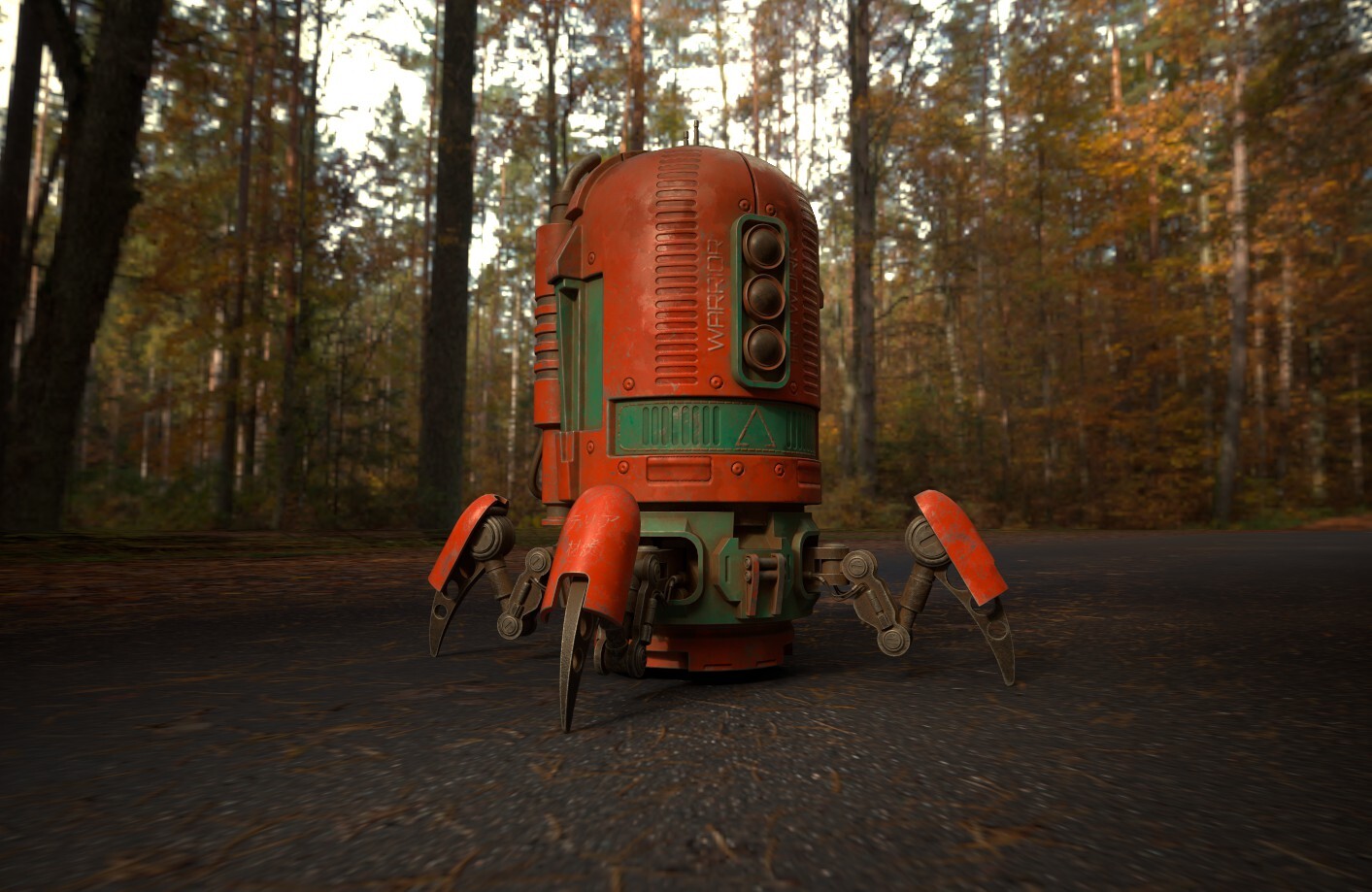 ArtStation - SpiderBot | Texturing