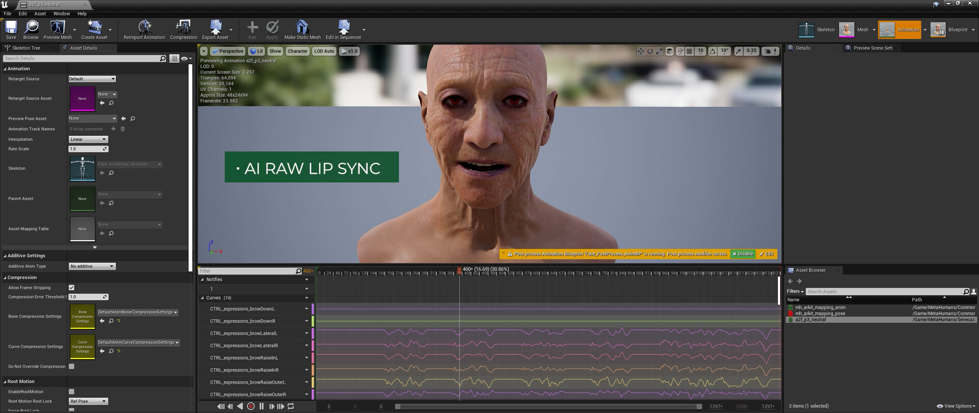 Anderson Rohr - Audio2Face to Metahuman: Unreal Engine + NVIDIA Omniverse & RTXGI