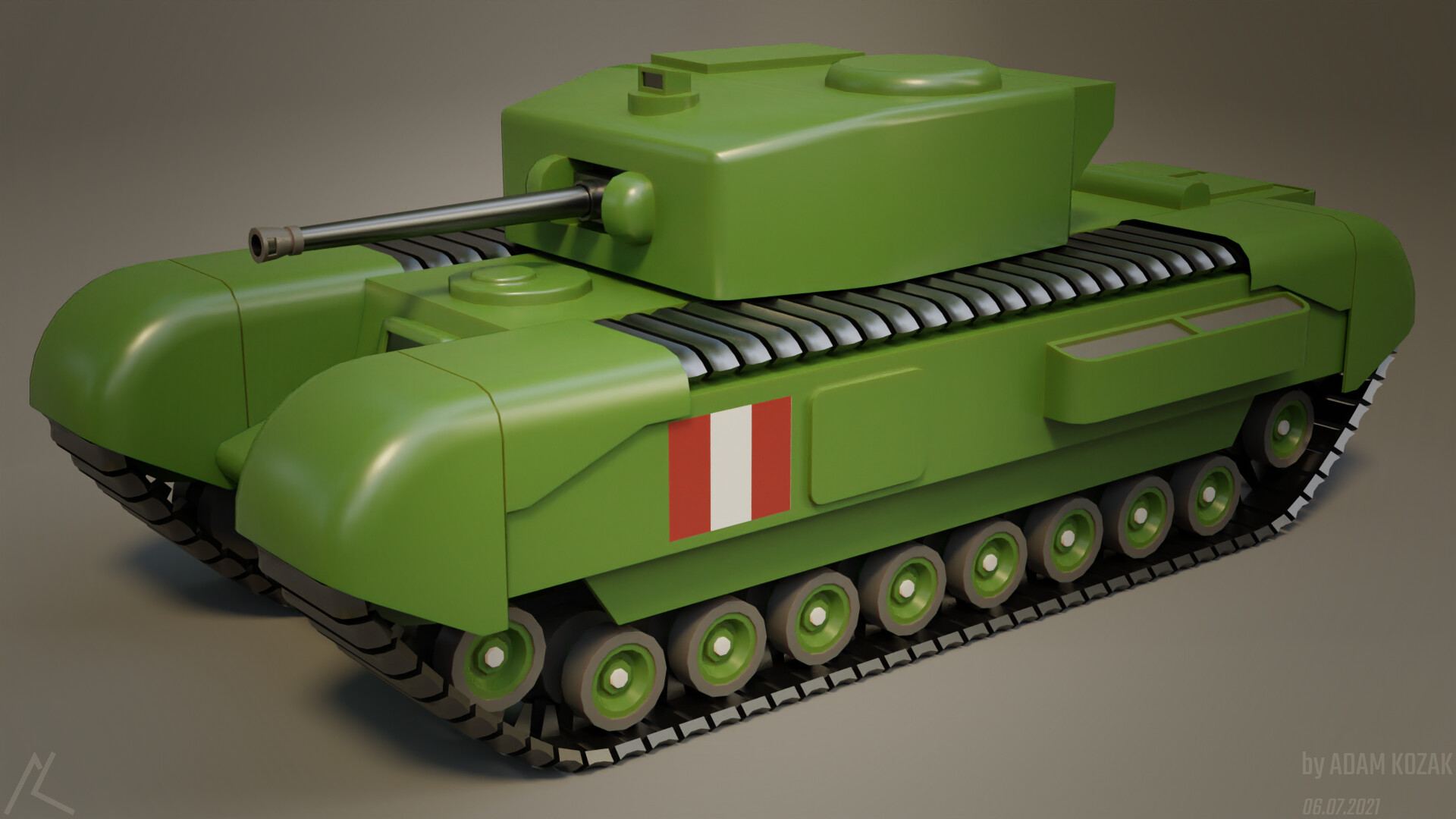 ArtStation - Stylised British tanks
