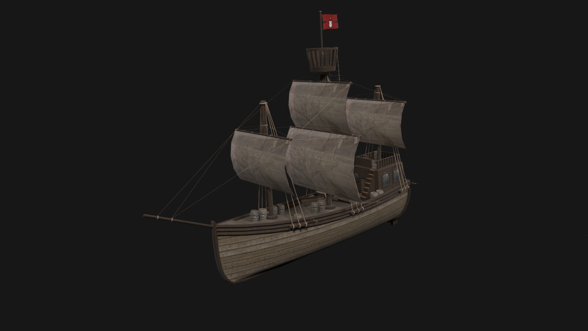 ArtStation - Medieval Ship