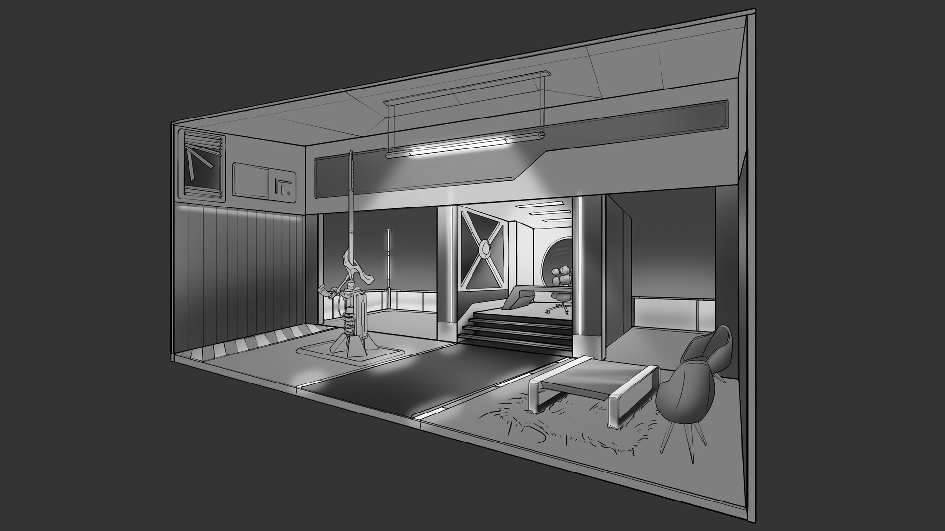 ArtStation - The Wicked Witch of the West's Cyberpunk Lair