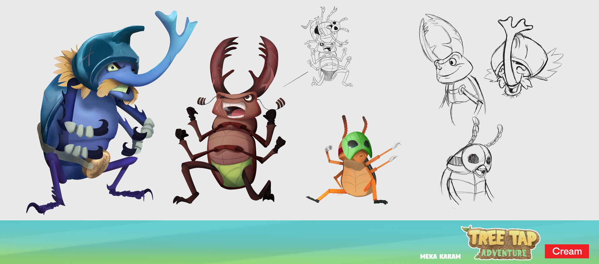 Meka Karam - Tree Tap Adventure- Character Concepts