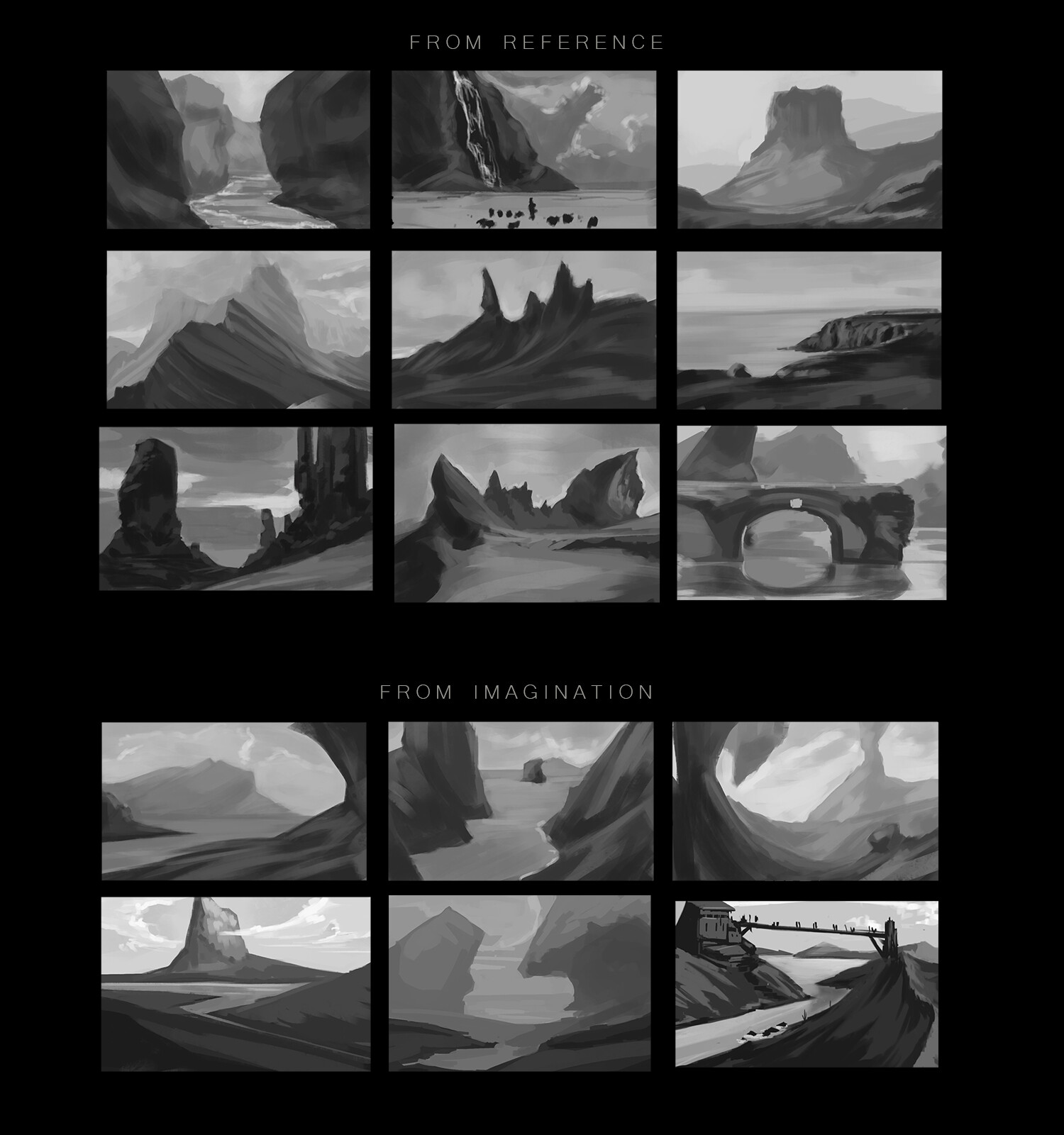 ArtStation - Landscape Thumbnail Practice