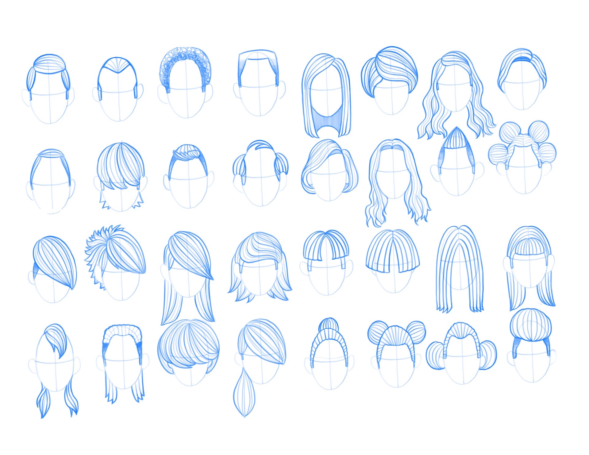 ArtStation - Hairstyle Examples