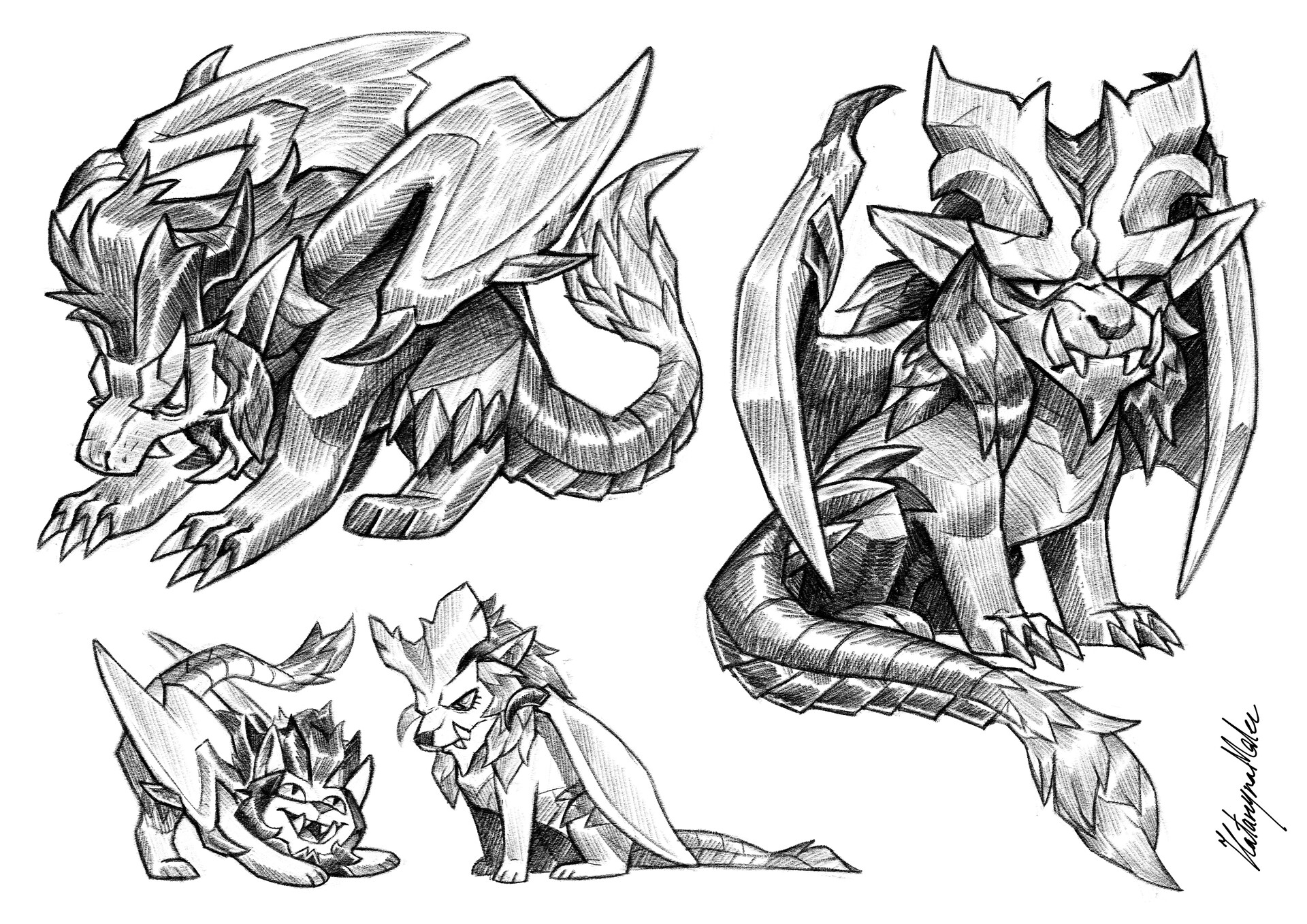 ArtStation - Teostra and Lunastra