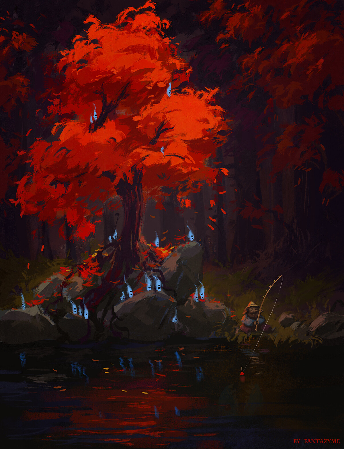 ArtStation - Red tree