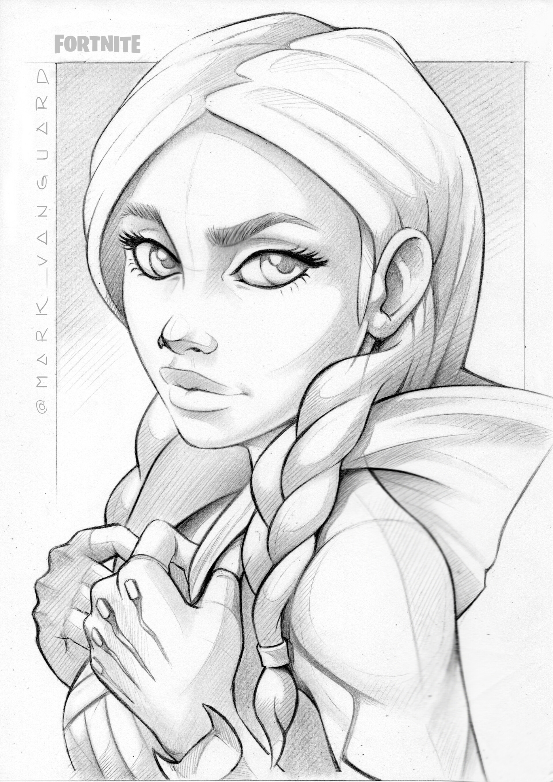 ArtStation - Torin, fortnite skin season 8 ch. 2 traditional sketch
