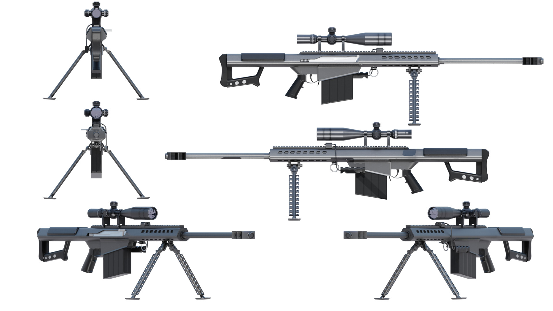 ArtStation - Sniper Rifle Barret