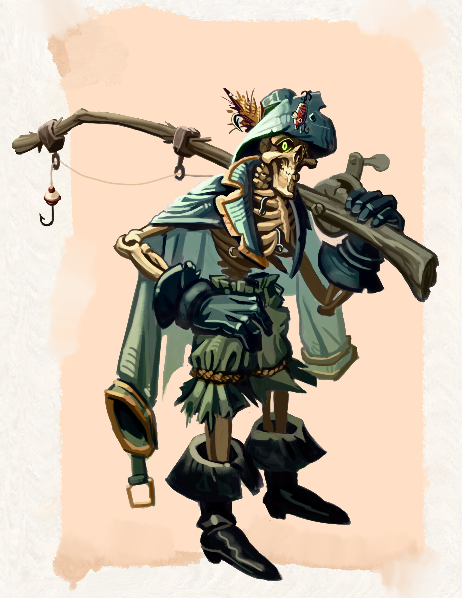 ArtStation - Skeleton Fisherman!