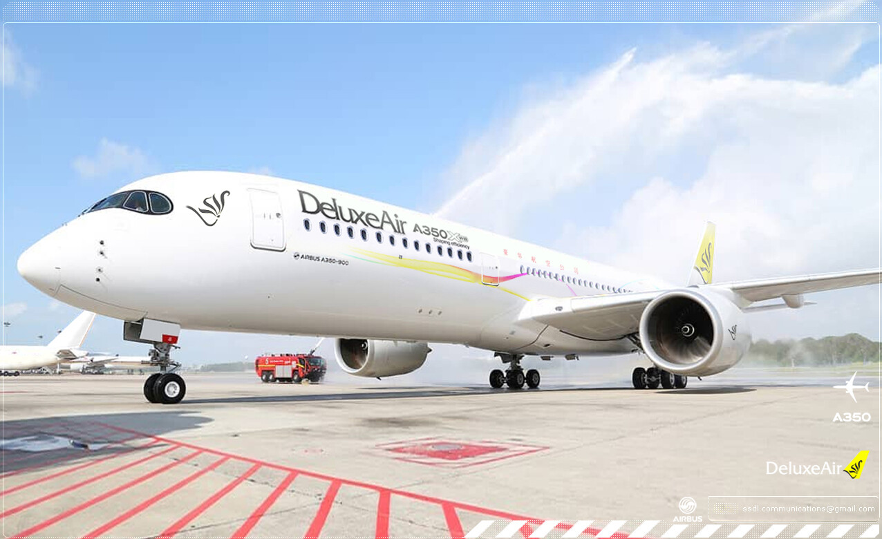 ArtStation - DeluxeAir Airbus A350 XWB Livery concept