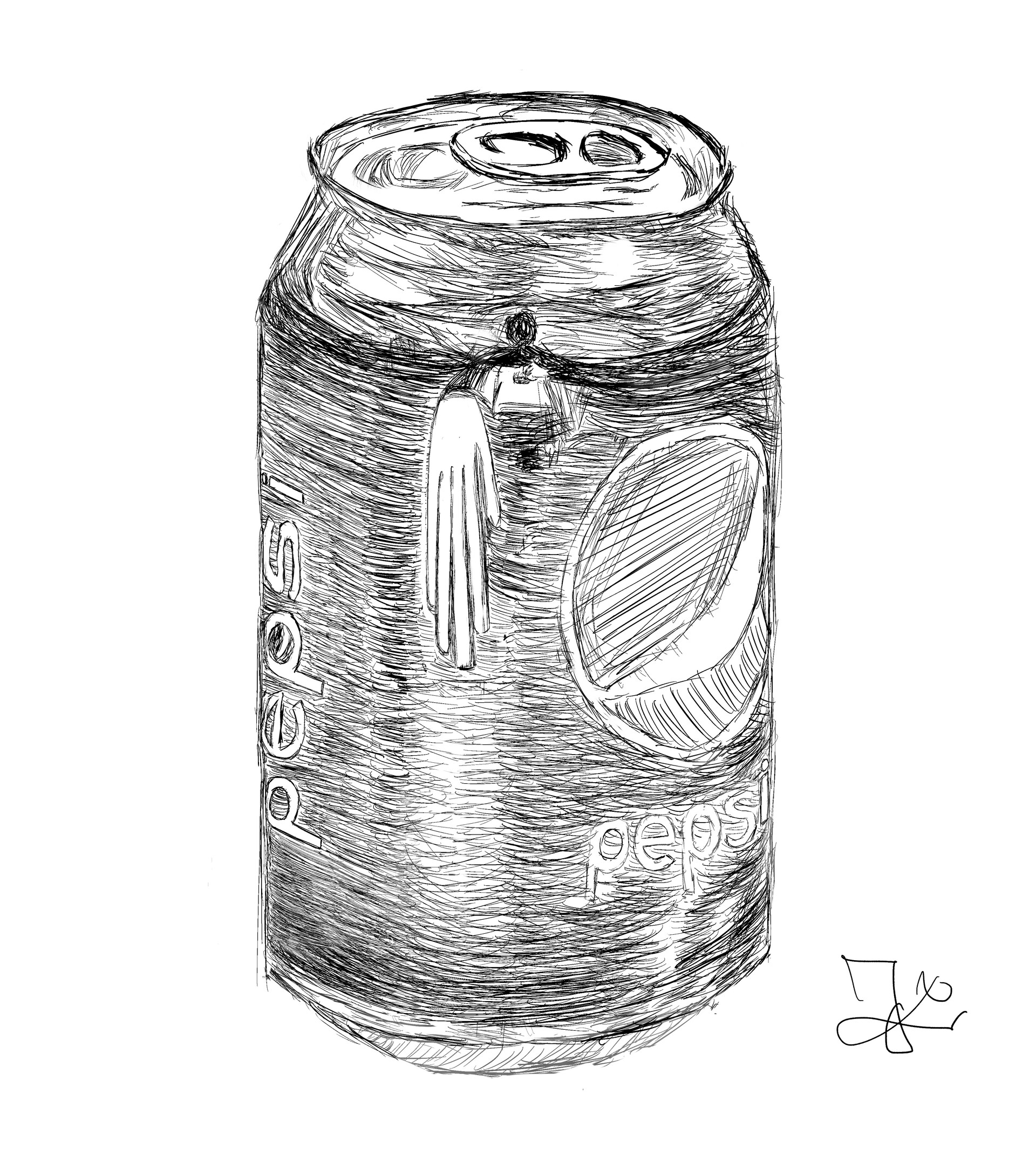 Soda Can Drawing Pepsi