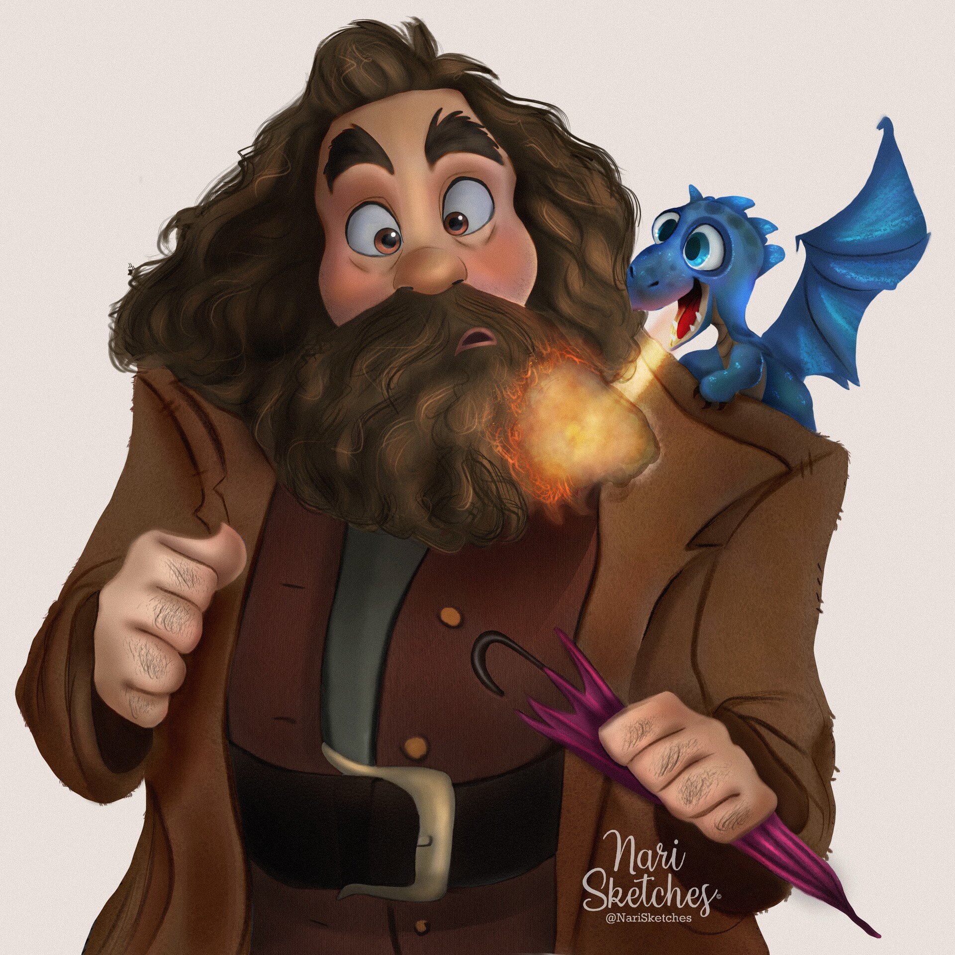 ArtStation - Hagrid and Norbert