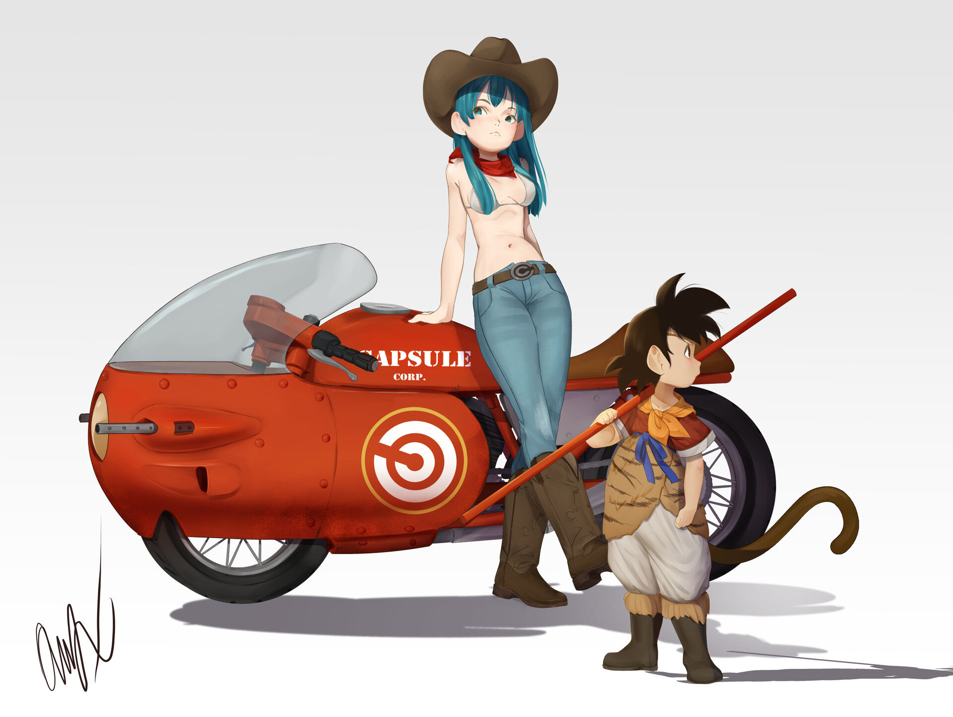 ArtStation - Bulma & Goku