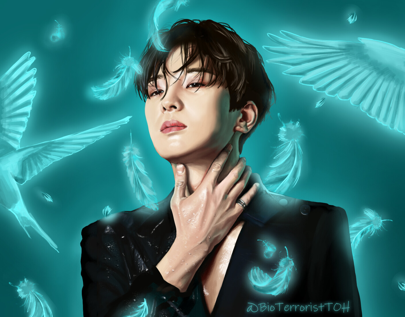 ArtStation - Speedpaint. Jeon Wonwoo. 전원우 - portrait paint