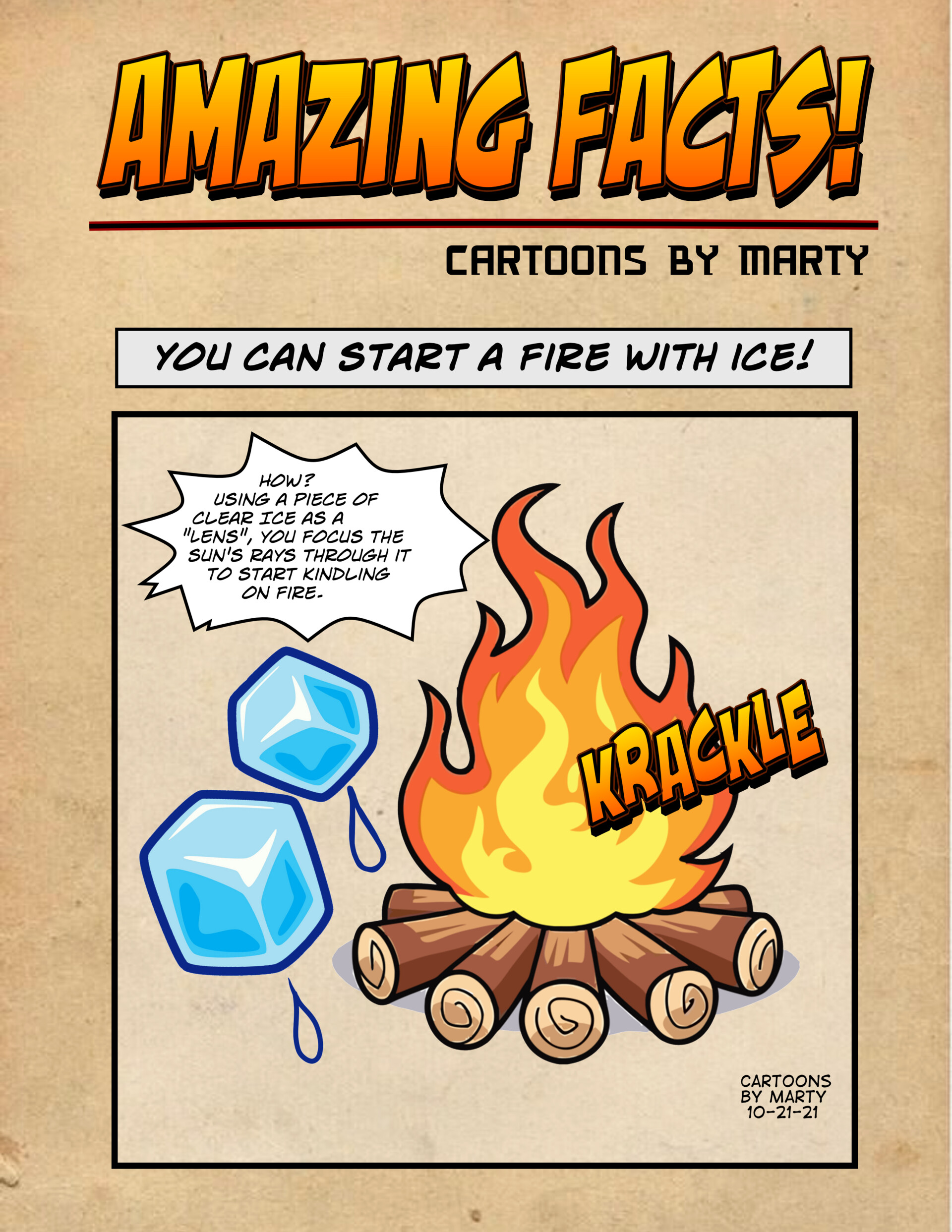 ArtStation - Amazing Facts - "Fire and Ice"